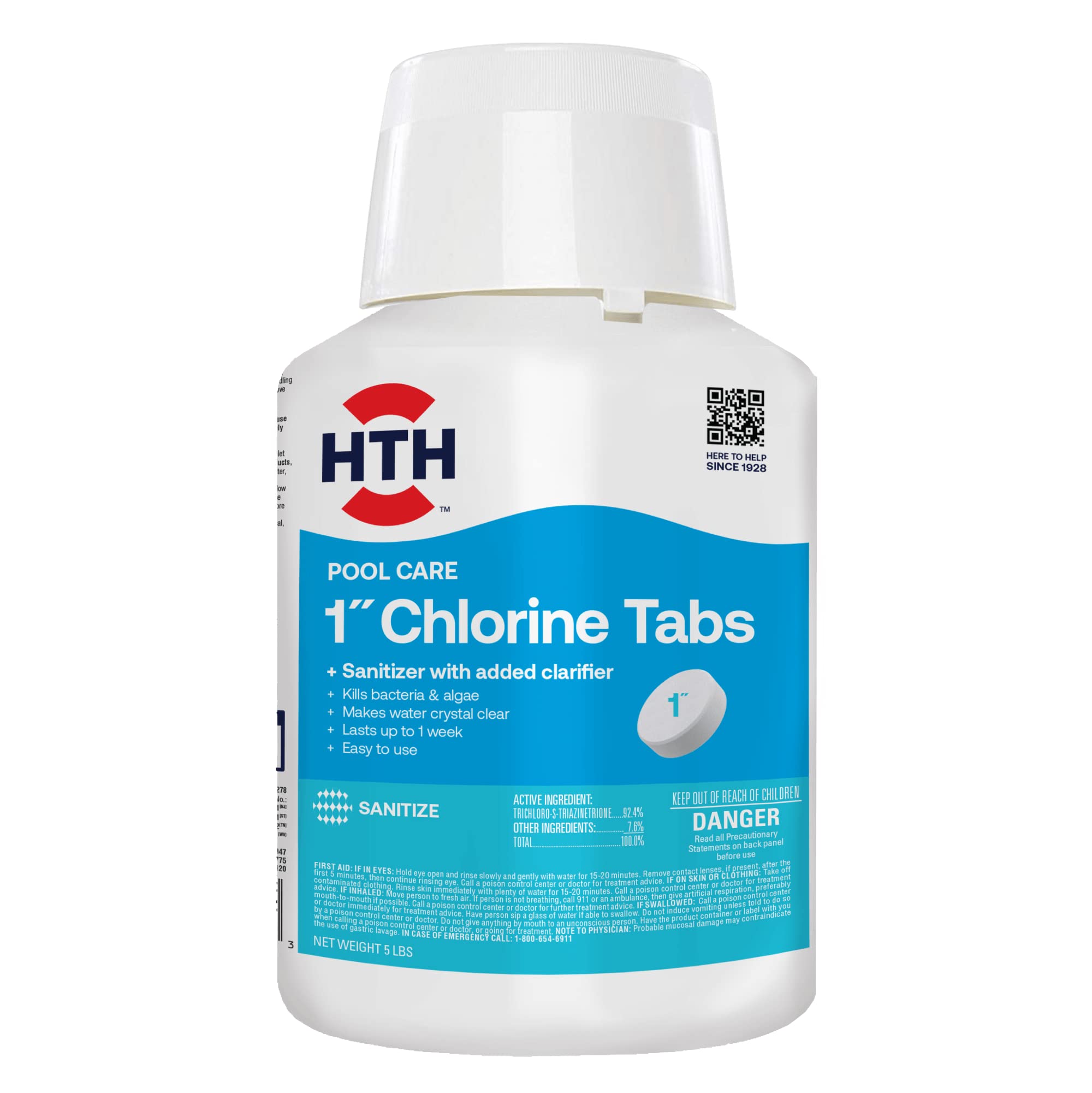 Mua HTH 42047 Pool Care 1" Chlorine Tabs, Swimming Pool Sanitizer with ...