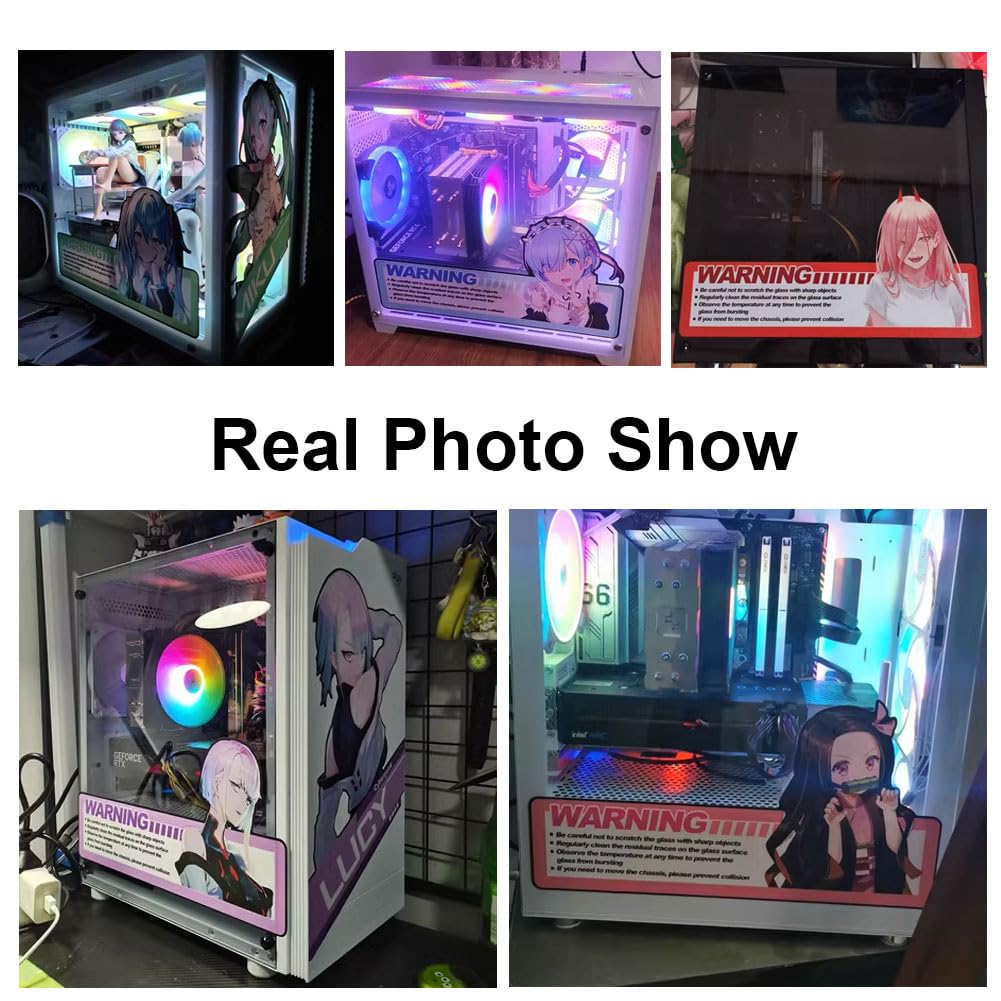 Mua Anime Stickers for PC Case Glass,Cartoon Decor Decals for Computer ...