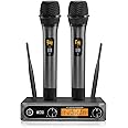 Amazon.com: TONOR Wireless Microphone,Metal Dual Professional UHF Cordless Dynamic Mic Handheld ...