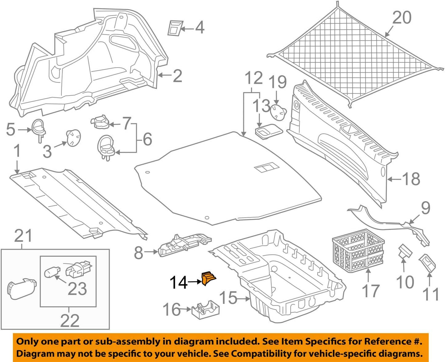 Amazon.com: Mercedes Benz Genuine Spare Tire Panel Stop 204-684-00-28 ...
