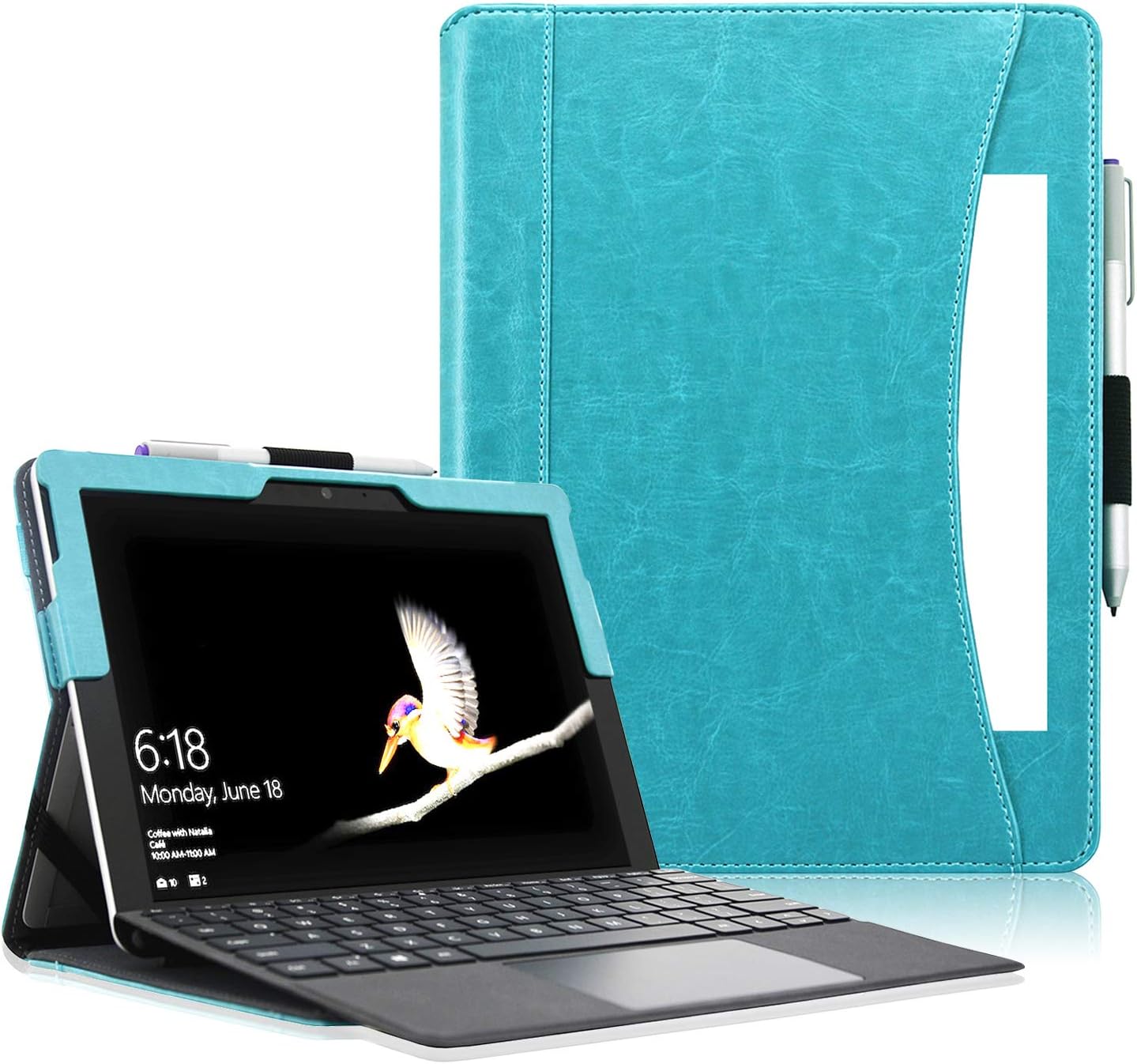 Surface Go Case, Premium PU Leather Tablet Case for New Microsoft ...