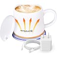 Amazon.com: HYDRATE 10oz Smart Mug - White Ceramic Acrylic Self Heating ...