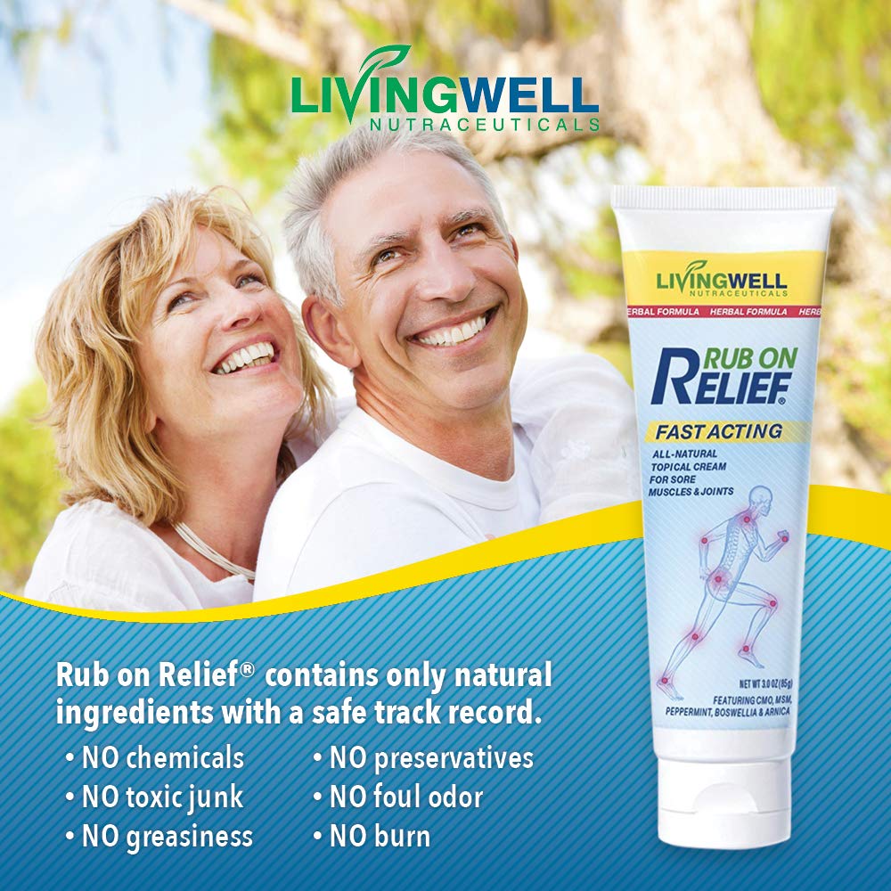 Mua RUB ON RELIEF Fast Acting, Natural Joint and Ache Cream for Muscles ...