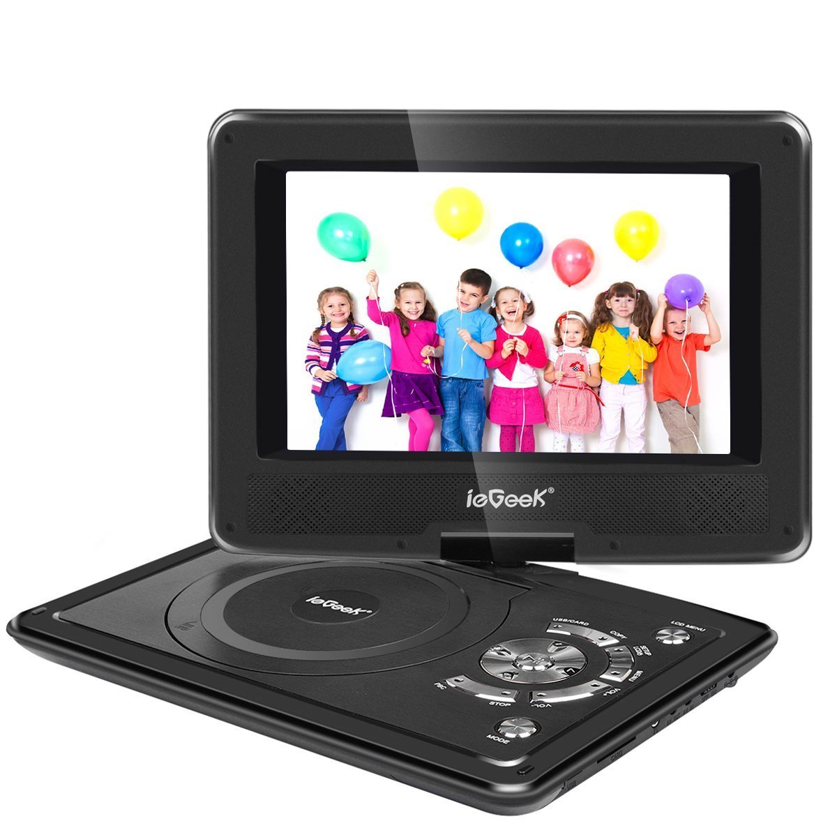 ieGeek Lettore DVD Portatile 12.5 Pollici regolabile, 5 ore Batteria ...