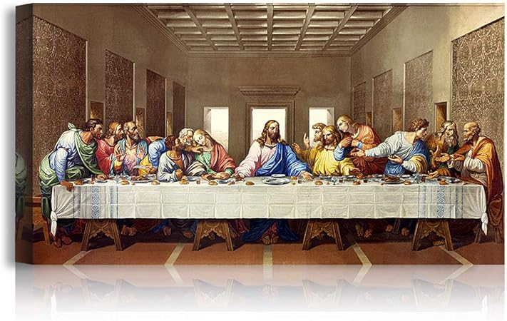 Amazon.com: A&T ARTWORK The Last Supper by Leonardo Da Vinci The World ...