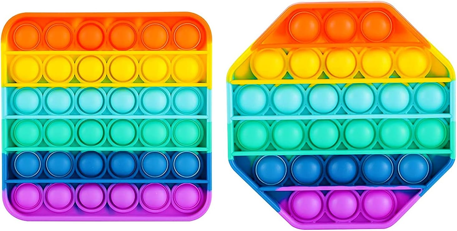 BV Sports Fidget Popping toy (2 Pack Shapes, Multi-Color) – BigaMart