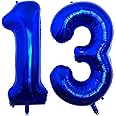 Amazon.com: Navy Blue 13 Number Balloons, 40 Inch Giant Number 13 ...