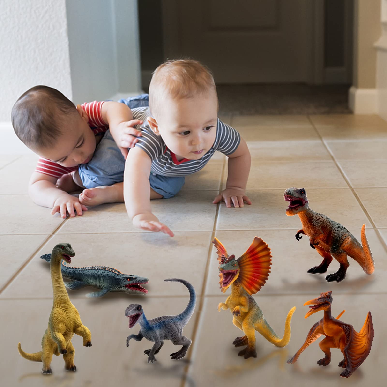 Mua SIENON 6Pack 6.3 Inch Jurassic Dinosaur Toy Figures, Realistic Dino ...