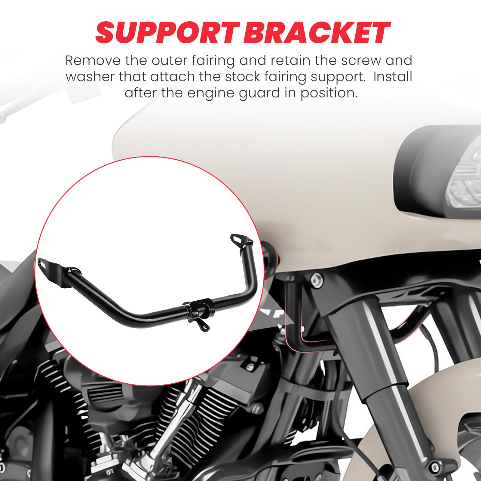 Mua Motorcycle Road Glide Chopped Engine Guard Protector Crash Bar Fit ...