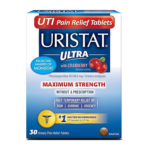 Uristat Ultra UTI Pain Relief Tablets, Fast Urinary Tract Infection ...