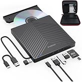 Amazon.com: vvia External CD DVD Drive, Ultra Slim CD Burner USB 3.0 ...