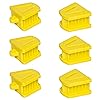 Small Yellow Dental Bite Blocks - Autoclave Dental Silicone Mouth Props ...