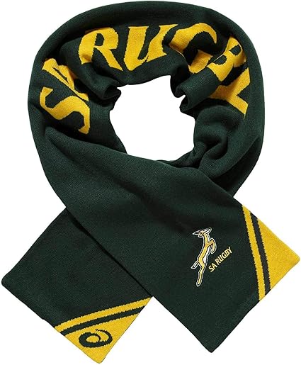 Springboks Official South Africa Rugby Fans Scarf (100% Acrylic ...