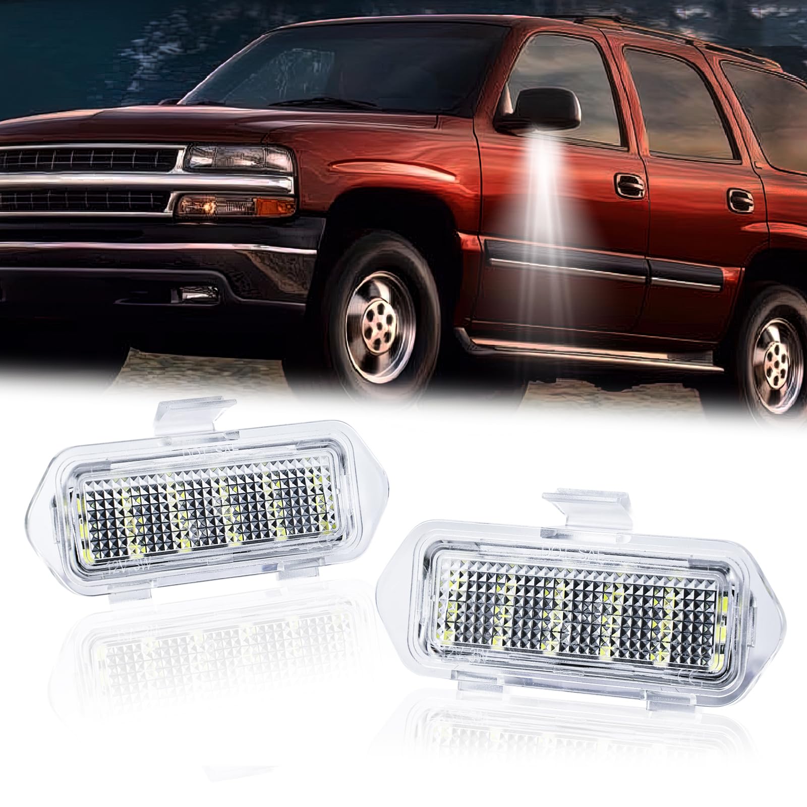 LED Puddle Mirror Lights for Chevy Silverado 1500 Classic Avalanche ...