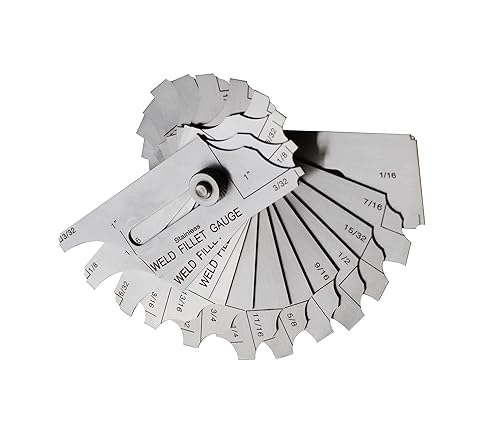 RIVERWELD 12 Piece Fillet Weld Set 1/32" increments to 1/2", 1/16 ...