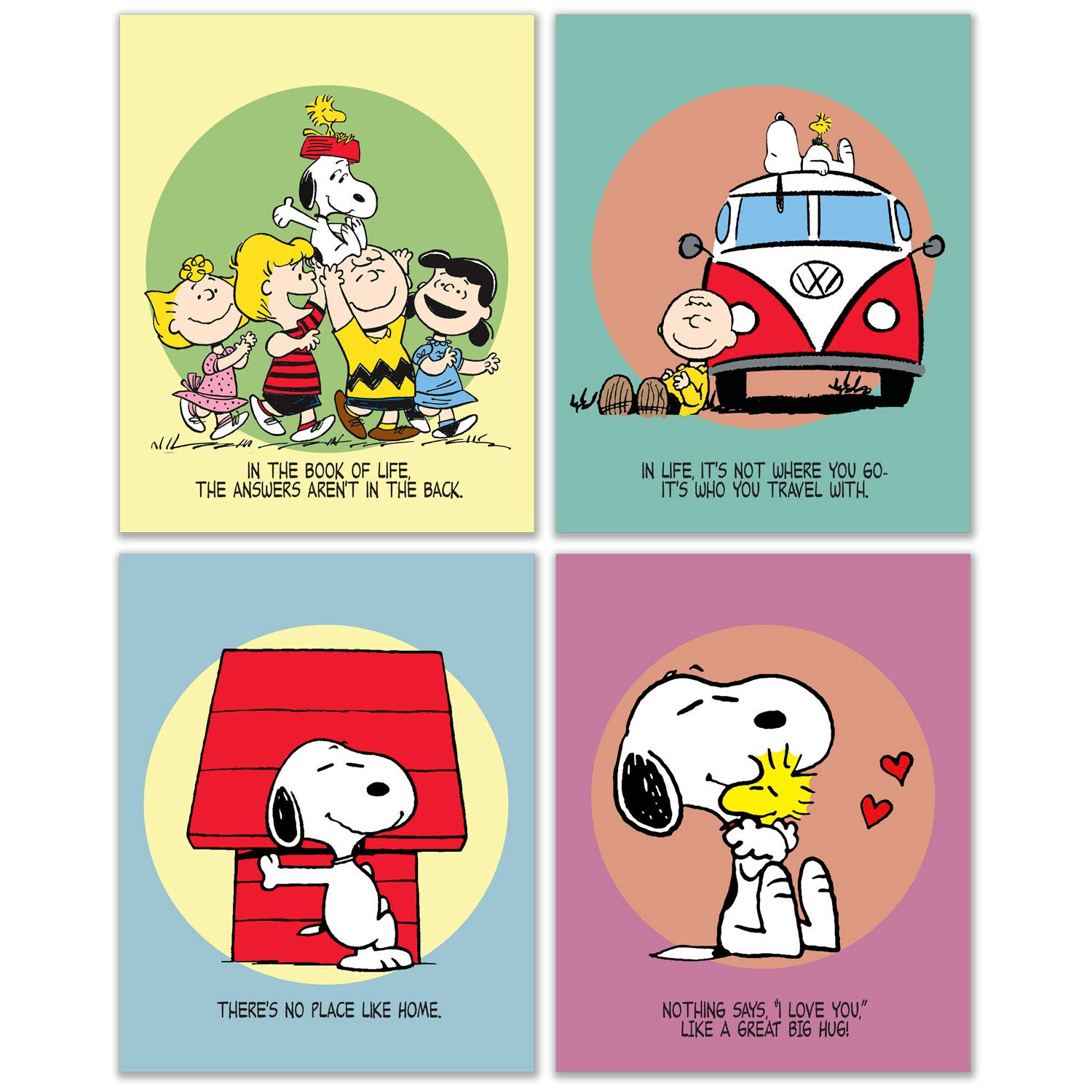 Mua Snoopy Poster Prints - Set of 4 (8 inches x 10 inches) Charlie ...