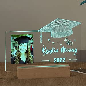 Amazon.com : Custom Graduation Gifts - Personalized Photo Night Light ...