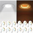 Sunco 12 Pack 5CCT LED Recessed Lighting 4 Inch with Night Light, 2700K ...