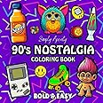 Amazon.com: 90's Nostalgia Coloring Book: Bold, Easy, Simple & Big ...
