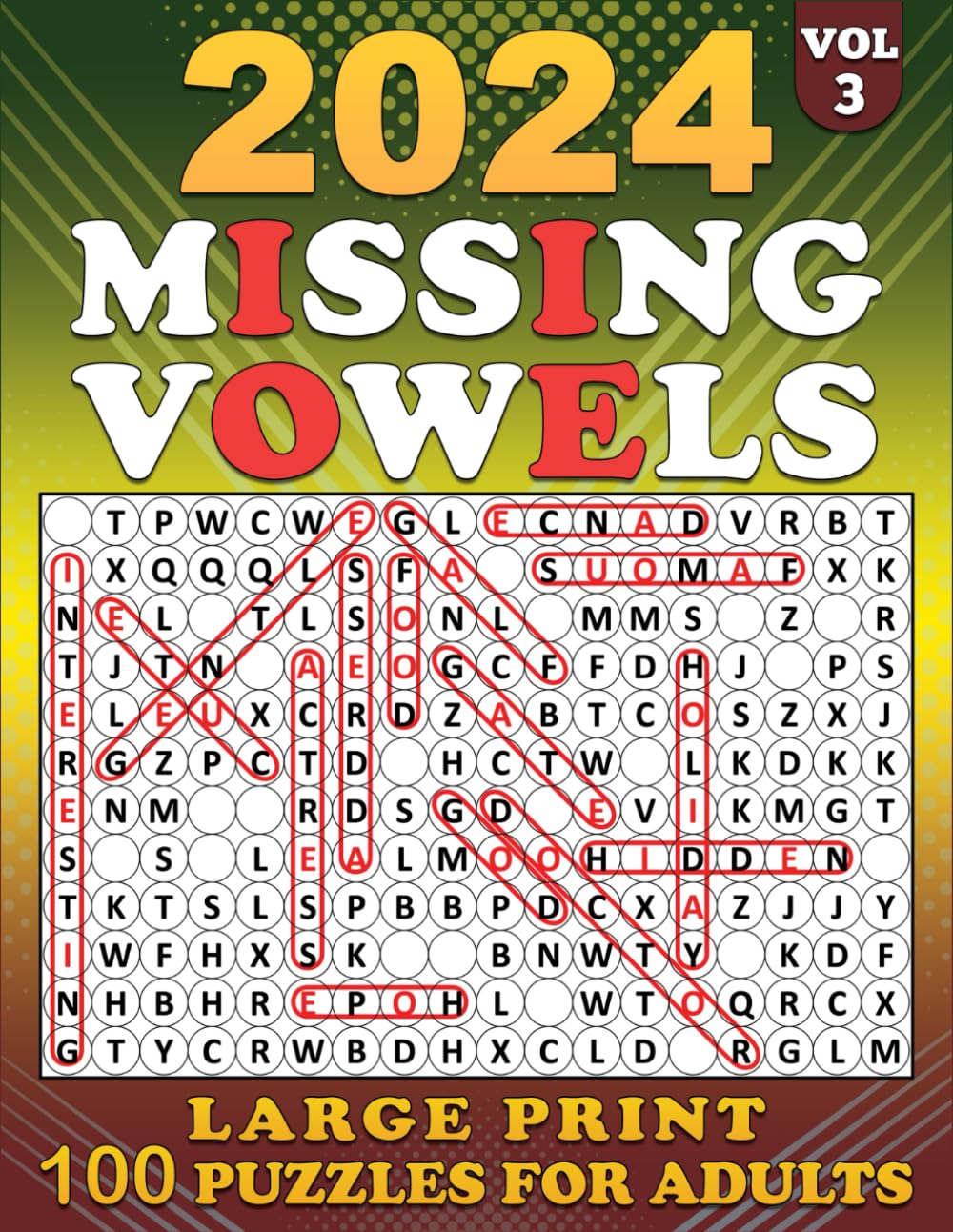 Mua 2024 Missing Vowels Large Print: 100 Puzzles Large for Adults ...