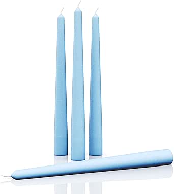 Amazon.com: CANDWAX 8 inch Taper Candles Set of 4 - Dinner Candles ...