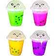 Amazon.com: Raymond Geddes Anime Boba Tea Slime Toy - (Pack of 12 ...