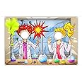 Amazon.com : Chemistry Science Backdrop 5 x 3.3 ft, Mad Scientist Face ...