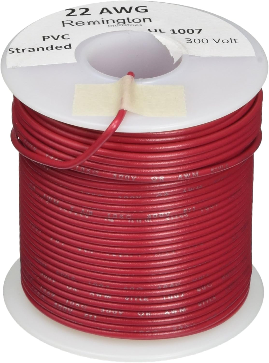 100 feet RED UL1007 22 AWG tinned copper stranded hook up wire Hookup & Lead Wire Wire, Cable ...