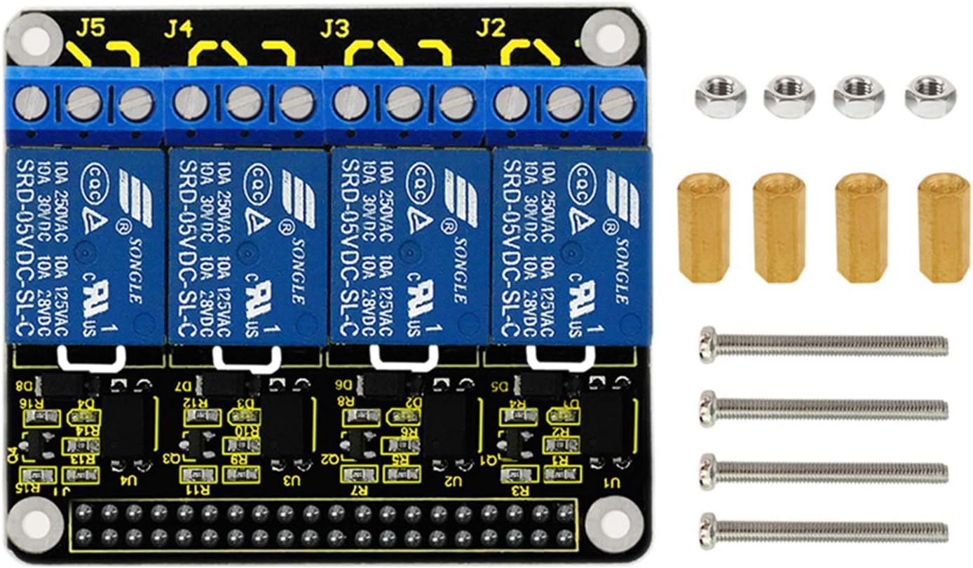 KEYESTUDIO 4 Kanal 5V DC/AC Relais Modul Schild: Amazon.de: Computer & Zubehör