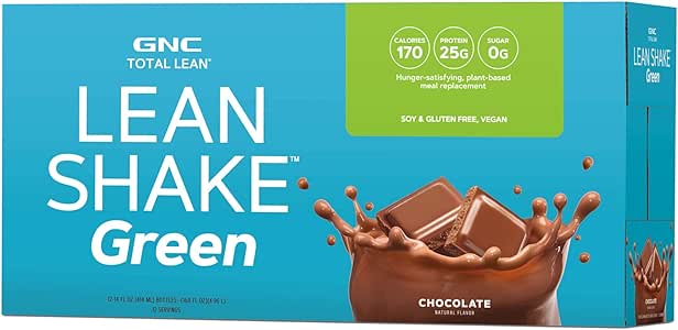 Amazon.com: GNC Total Lean Lean Shake Green to Go Bottles - Chocolate ...