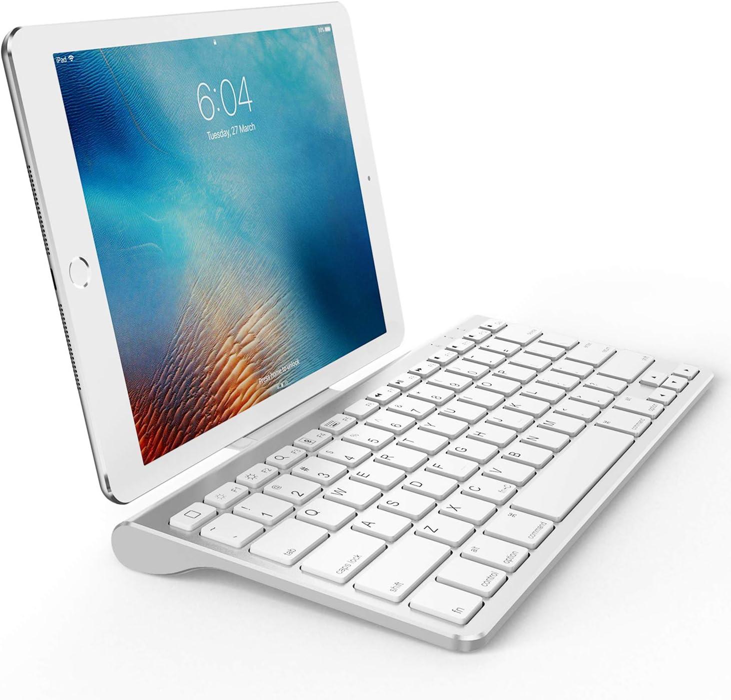OMOTON Ultra-Slim Bluetooth Keyboard with Sliding Stand for New iPad ...