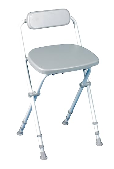 Homecraft Sherwood Folding Perching Stool with Backrest, Height ...