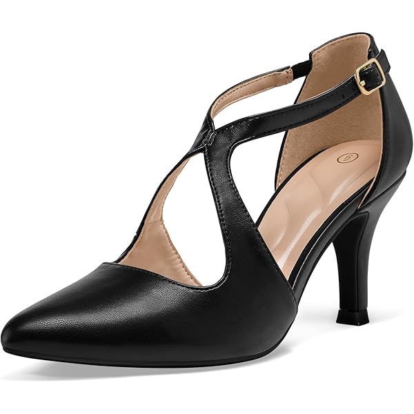 Amazon.com | Bandolino Women's Zeffer Pump, Black Velvet 001, 5