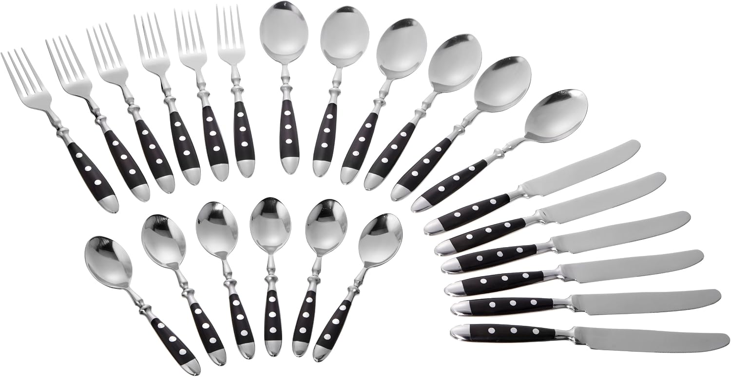 Esmeyer Besteck-Set Nostalgie aus Edelstahl 18/0 poliert 24-teilig ...