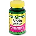 Amazon.com: Spring Valley - Biotin 5000 mcg, Super Potency, 120 ...