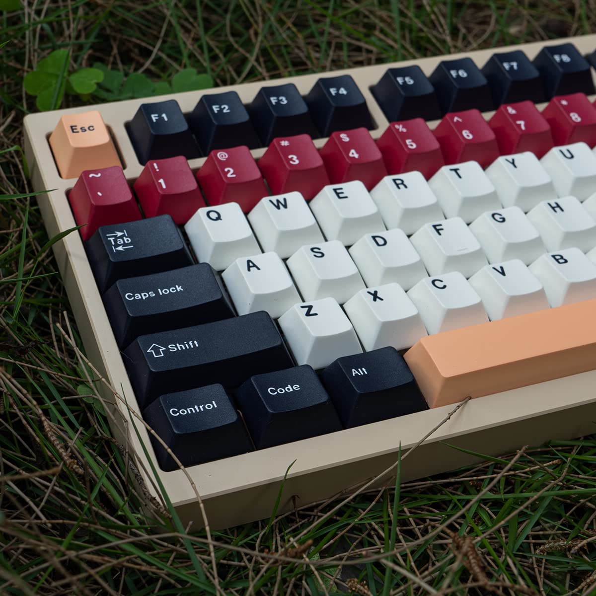Mua mintcaps PBT Black White Keycaps Cherry Profile Keycap Set 129 Keys ...