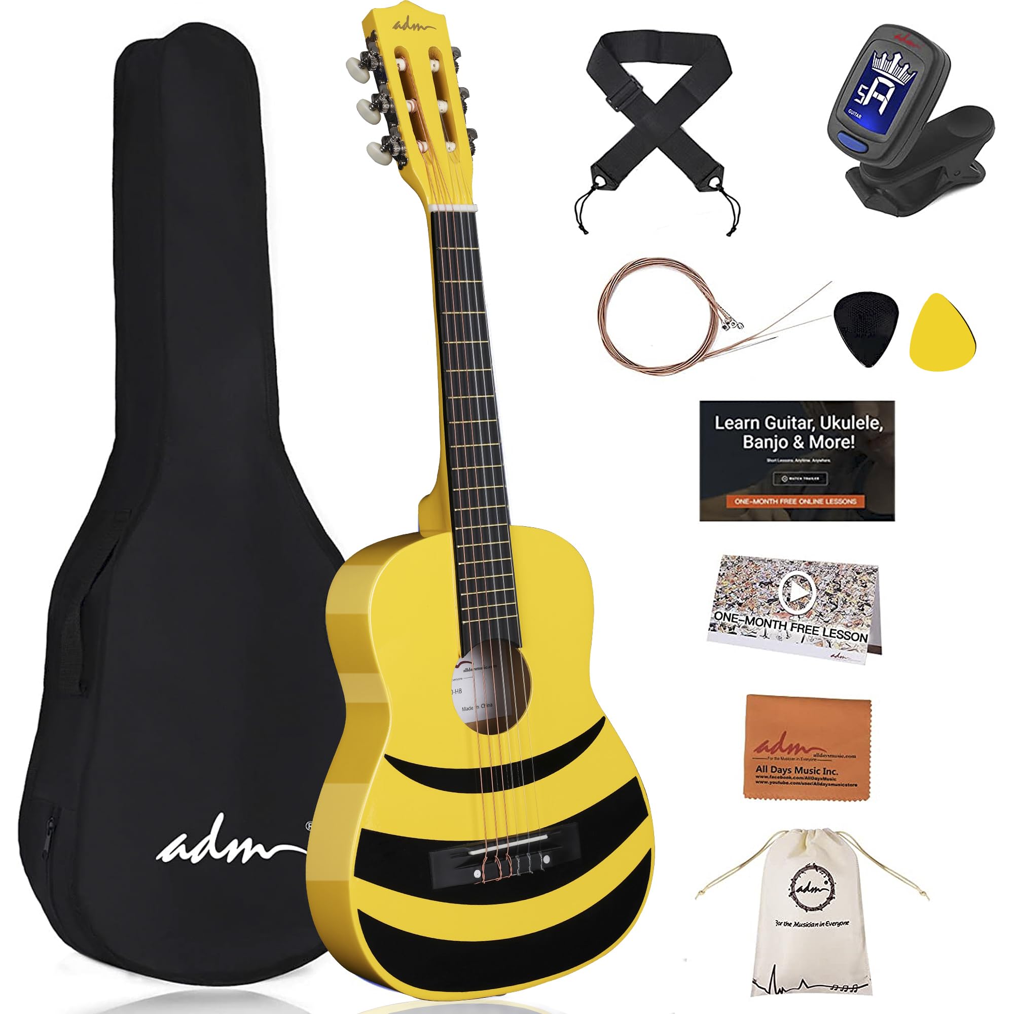 Mua ADM Beginner Acoustic Classical Guitar Nylon Strings Wooden Guitar ...