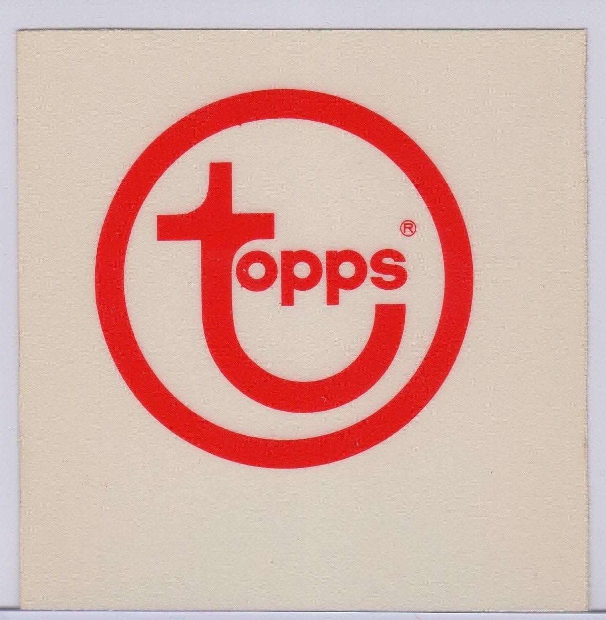 Amazon.com : Vintage 1970's Topps Co. Logo Window Cling/Sticker ...