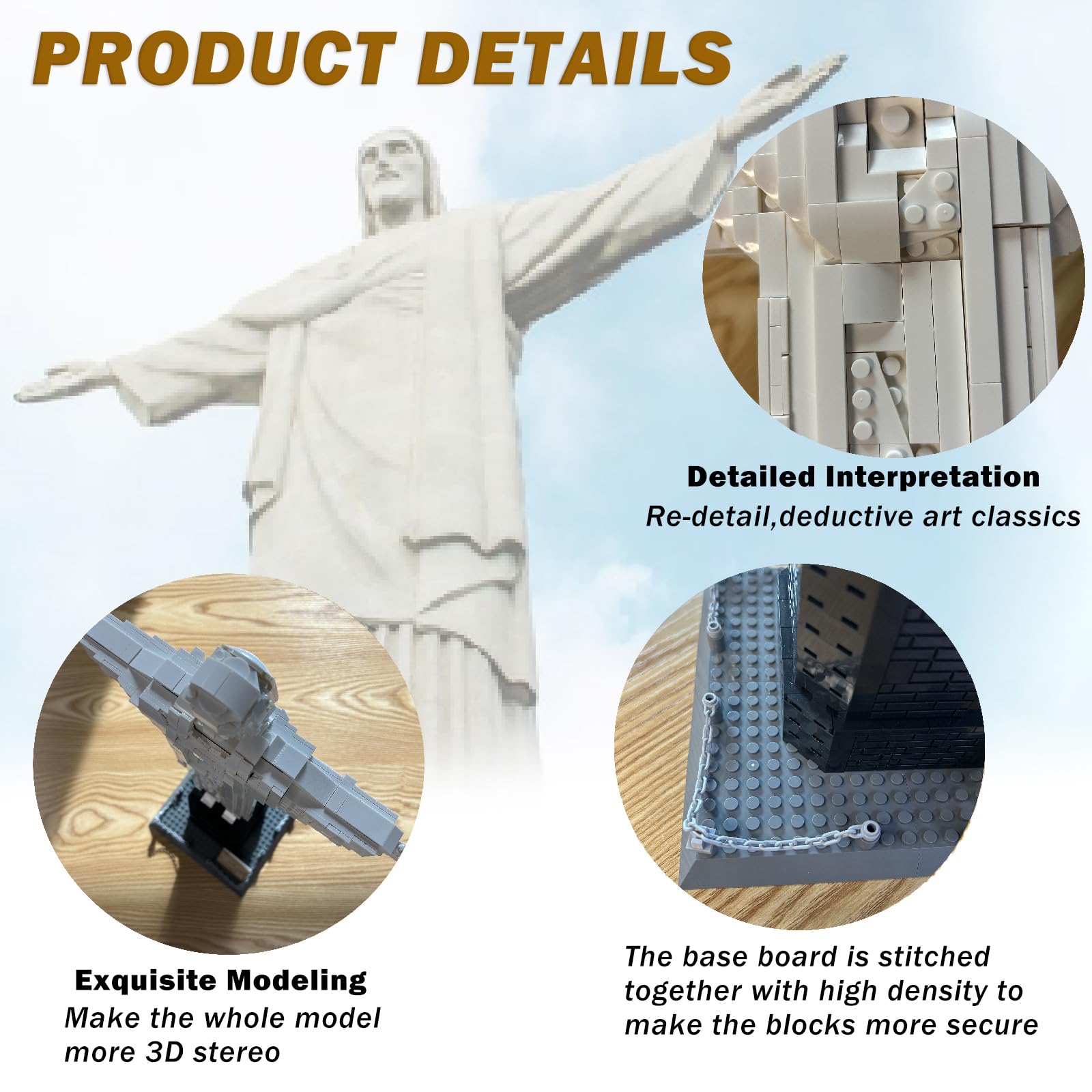 Mua Christ The Redeemer Collection Building Set,973PCS Nativity Bricks ...