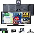 Amazon.com: Wireless Carplay Screen for Car 10.26" 4K 360 Rotation Dash Cam Carplay&Android Auto ...