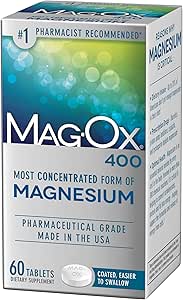 Amazon.com: Mag-Ox 400 Magnesium Mineral Dietary Supplement Tablets ...