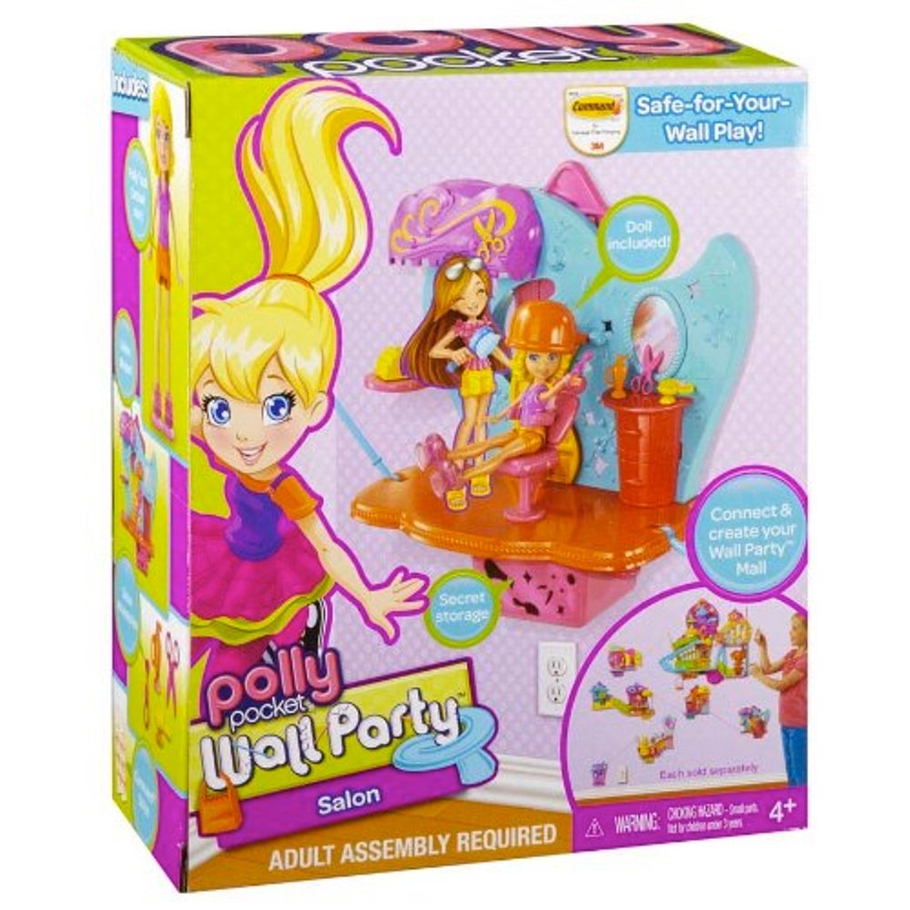 Polly Pocket MATTEL Y7120 WALL PARTY BEAUTY SALON: Amazon.co.uk: Toys ...