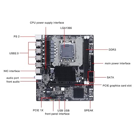 Mua DDR3 Motherboard X58 Motherboard,2 DDR3 LGA 1366 Pins Gaming ...