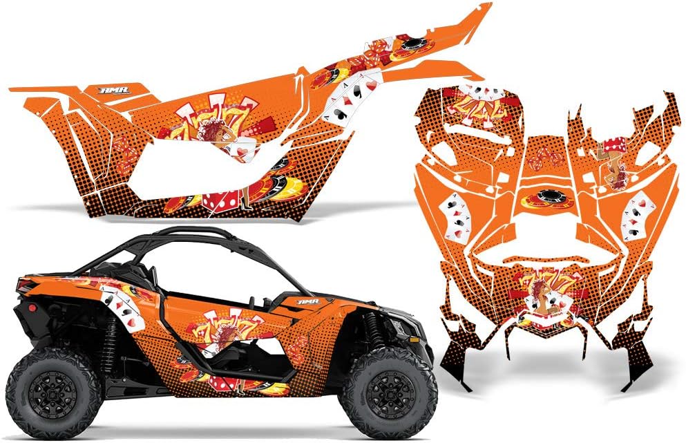 Amazon.com: AMR Racing UTV Graphics Full kit Sticker Decal Compatible ...