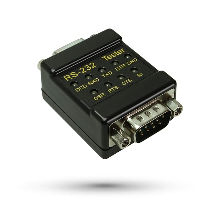 RS-232 LED link Tester DB-9 Male to DB-9 Female: Amazon.ca: Electronics