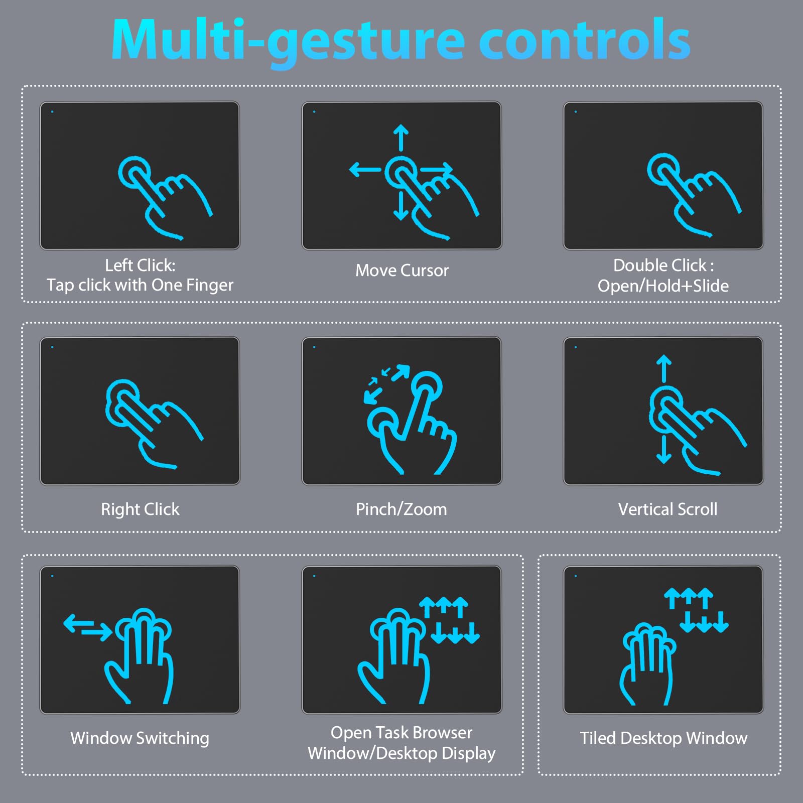 Mua HongMall External Trackpad, Wired Ultra Slim Trackpad with Multi-Touch Gestures, Plug & Play ...