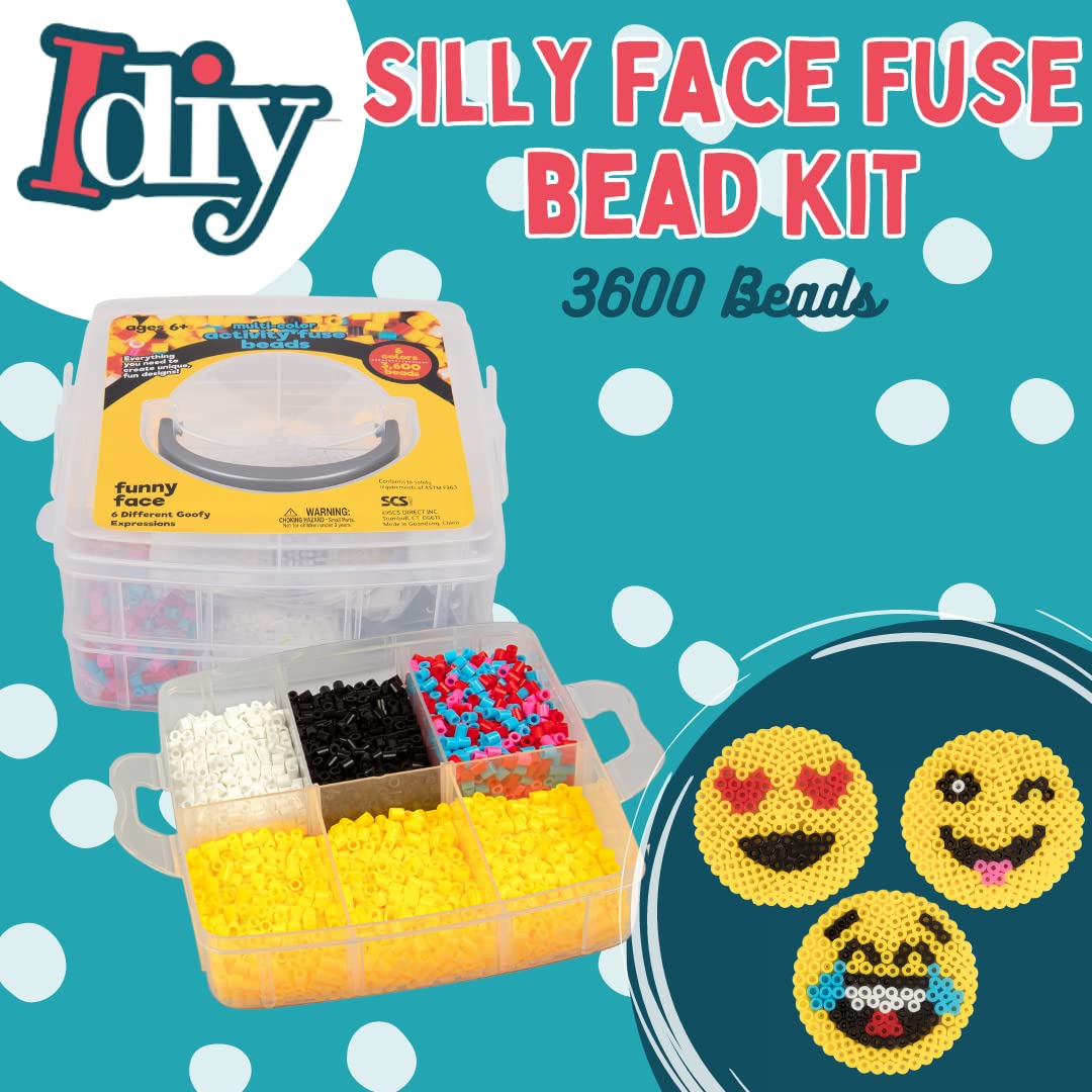 Mua Emoji Smiley Face Fuse Beads- 6 Different Emojis - 3600pcs Beads (6 ...