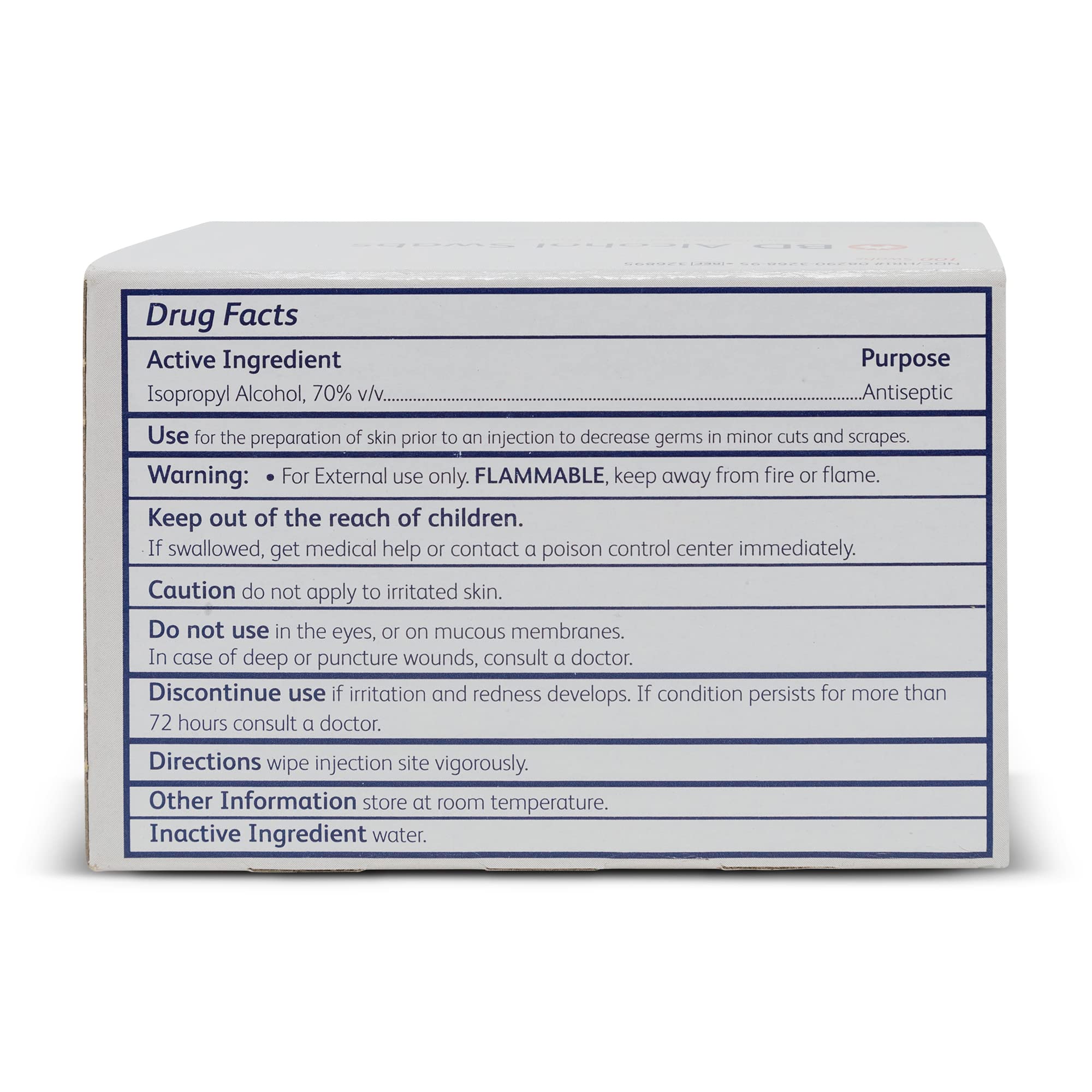 Mua BD Medical 326895 Alcohol Wipes, 70% Isopropyl Alcohol, Pack of ...