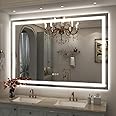Amazon.com: ODDSAN 55x40 inch Large LED Mirror for Bathroom, Lighted ...