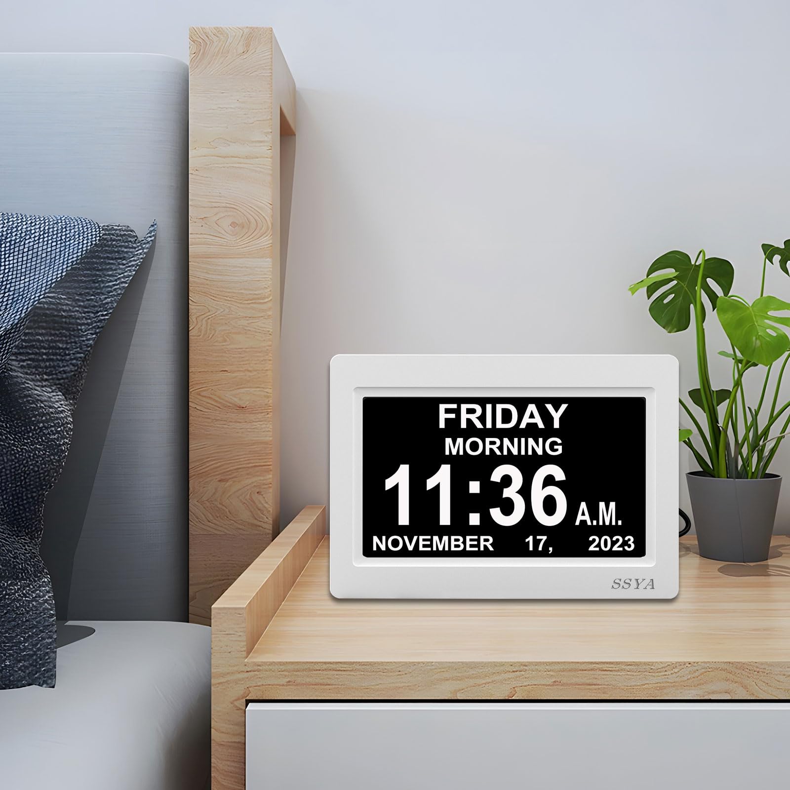 Mua SSYA Digital Calendar Alarm Clock - Dementia Clocks for Vision ...